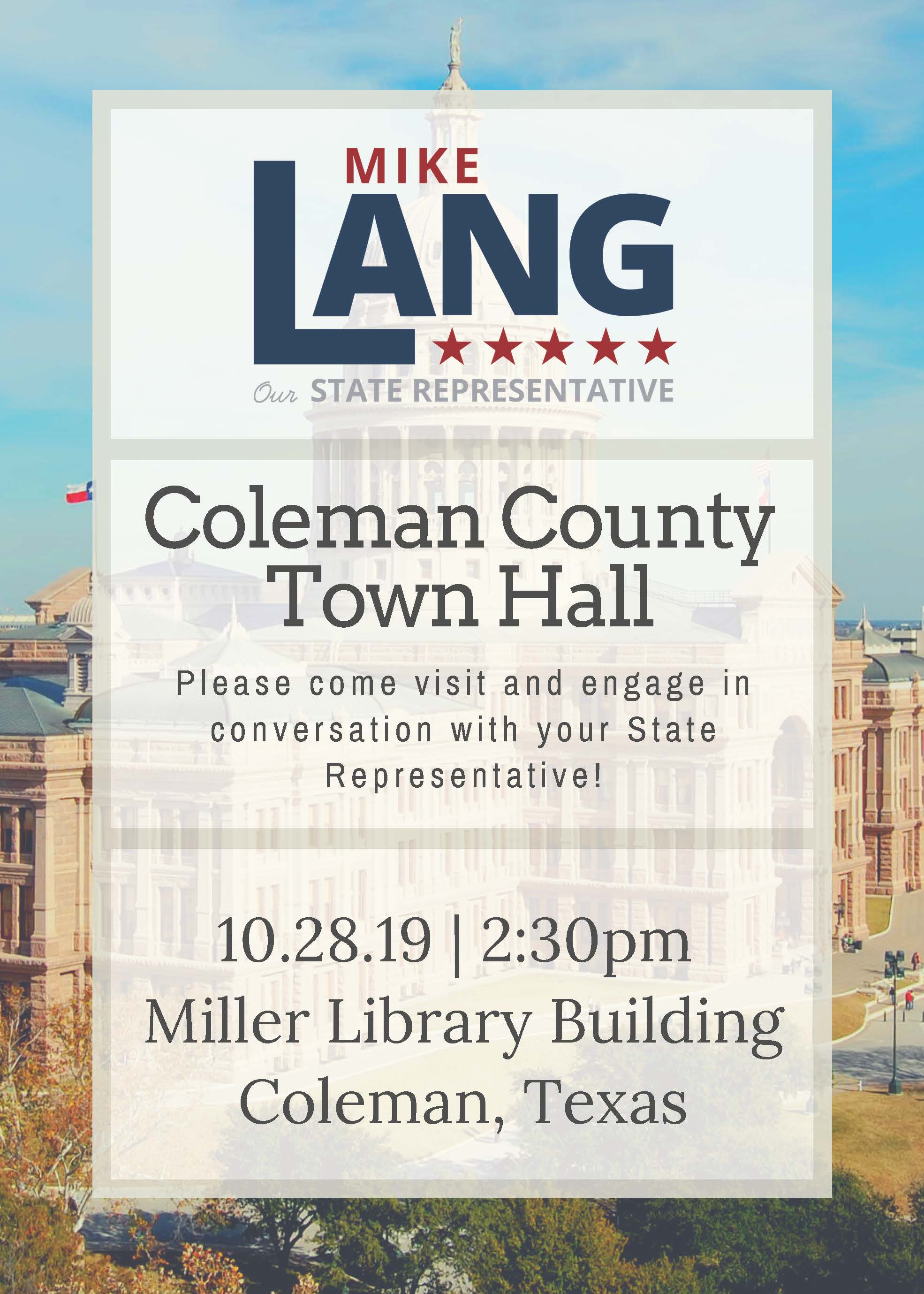 Welcome to the City of Coleman, Texas